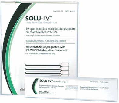 Soluprep Chlorhexidine Gluconate Swabsticks 2% with 70% Isopropyl ...