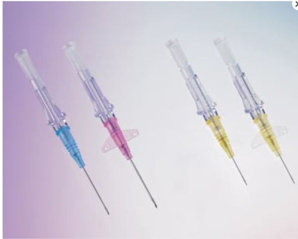 IV Catheter (BD Insyte),Winged Autoguard, 24G x 3/4 in., Yellow - 50/Box